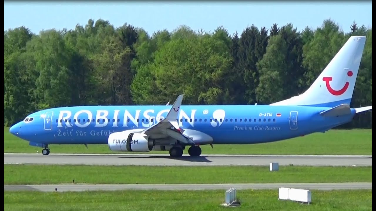 TUI Robinson livery landing at Hamburg || D-ATUI - YouTube