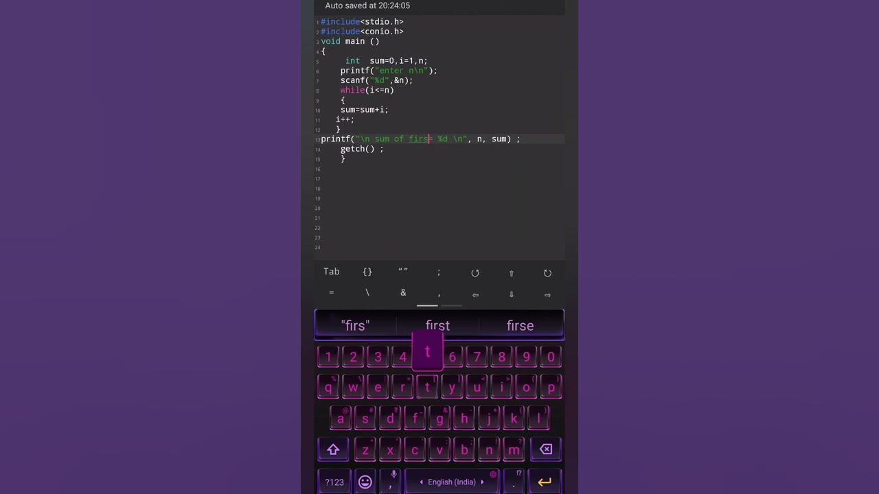 Sum Of Natural Numbers In C Programingcoding Cprogramingcomputertech98helloworld Youtube