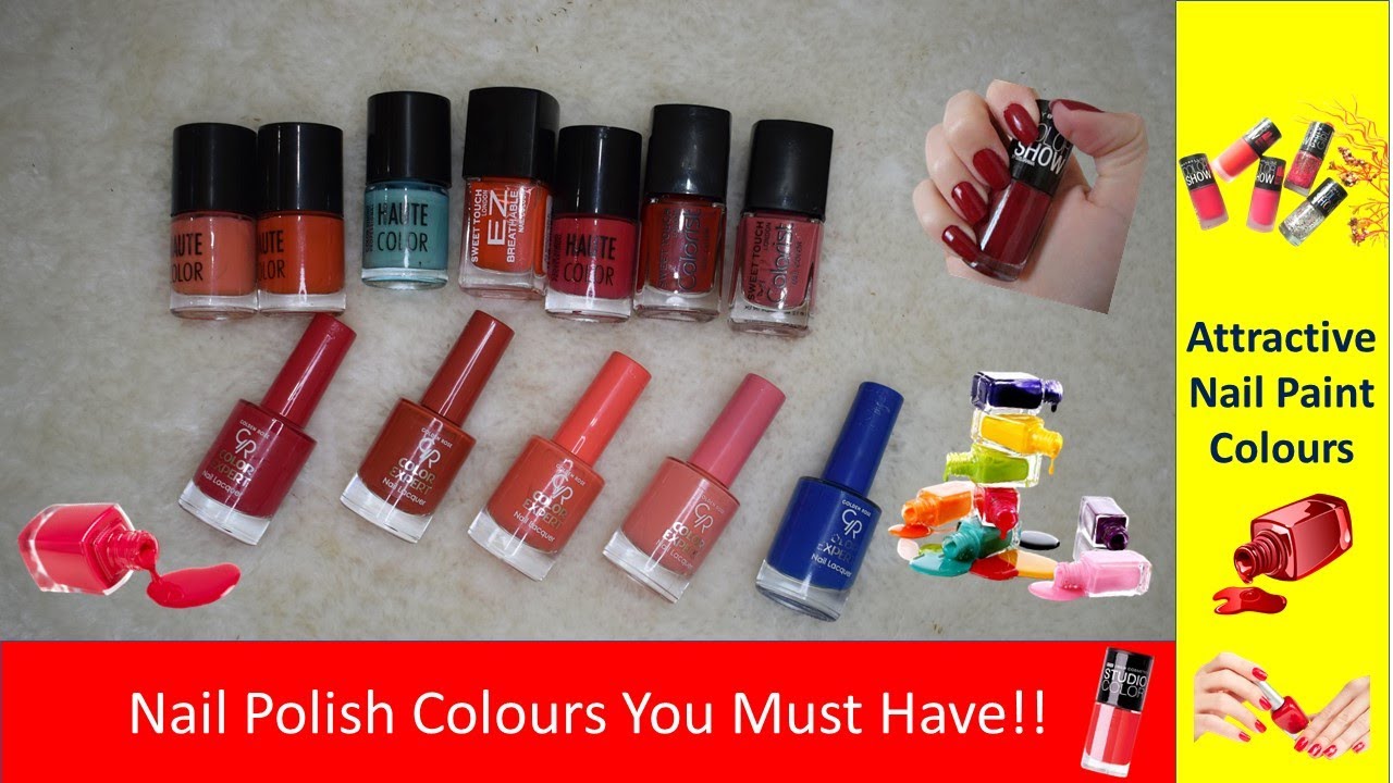 Nail Paint Colors You Must Have | Attractive Nail Polish Colors| - YouTube
