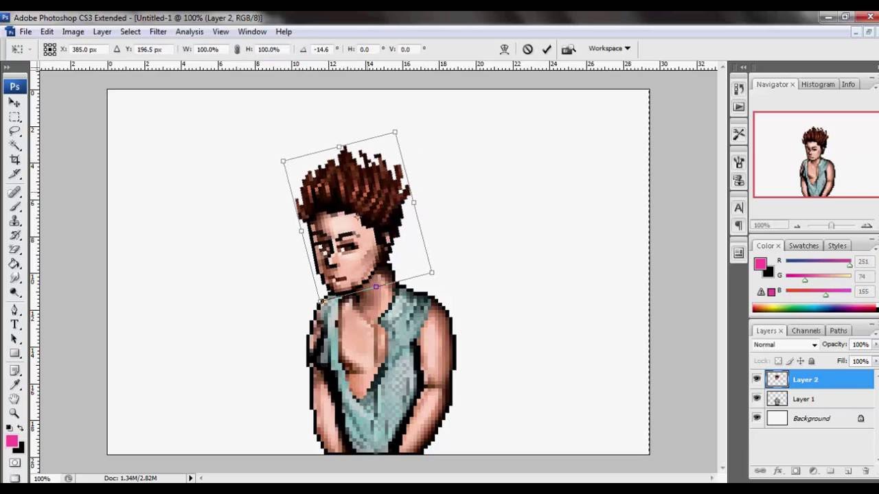 Pixel Art Tutorial Head Tilt - YouTube