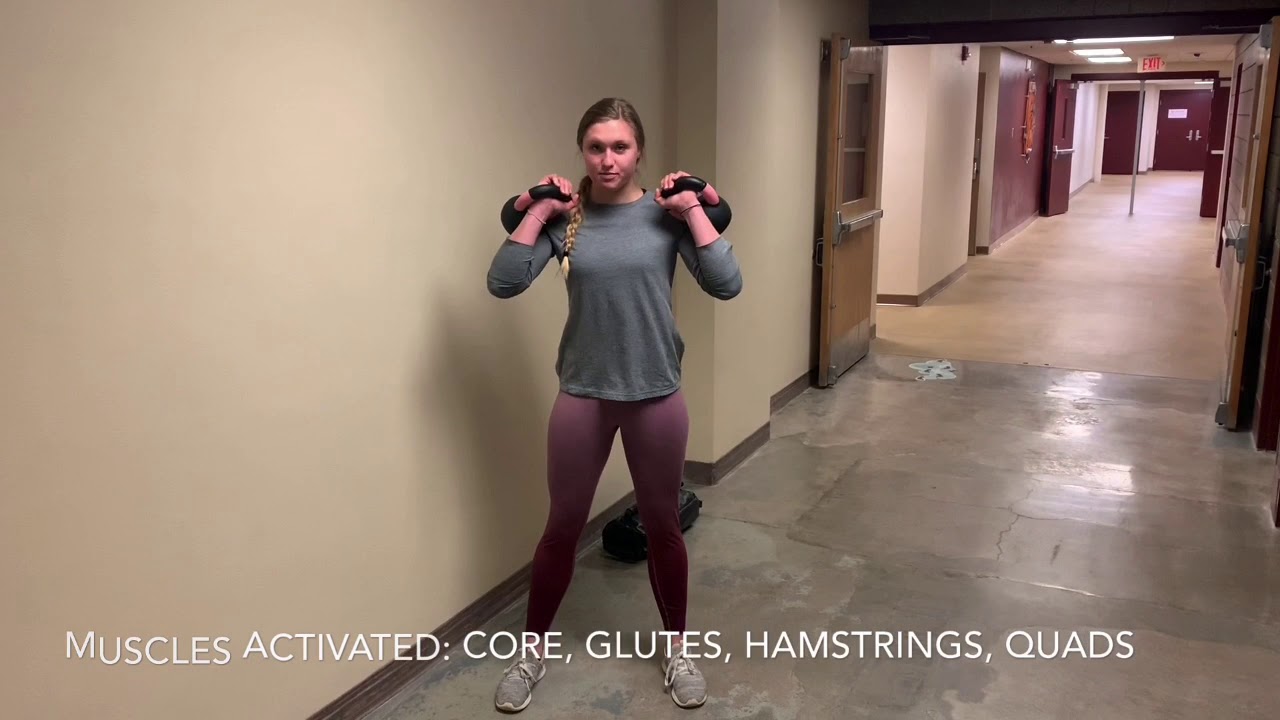 Double Racked KB Front Squat - YouTube