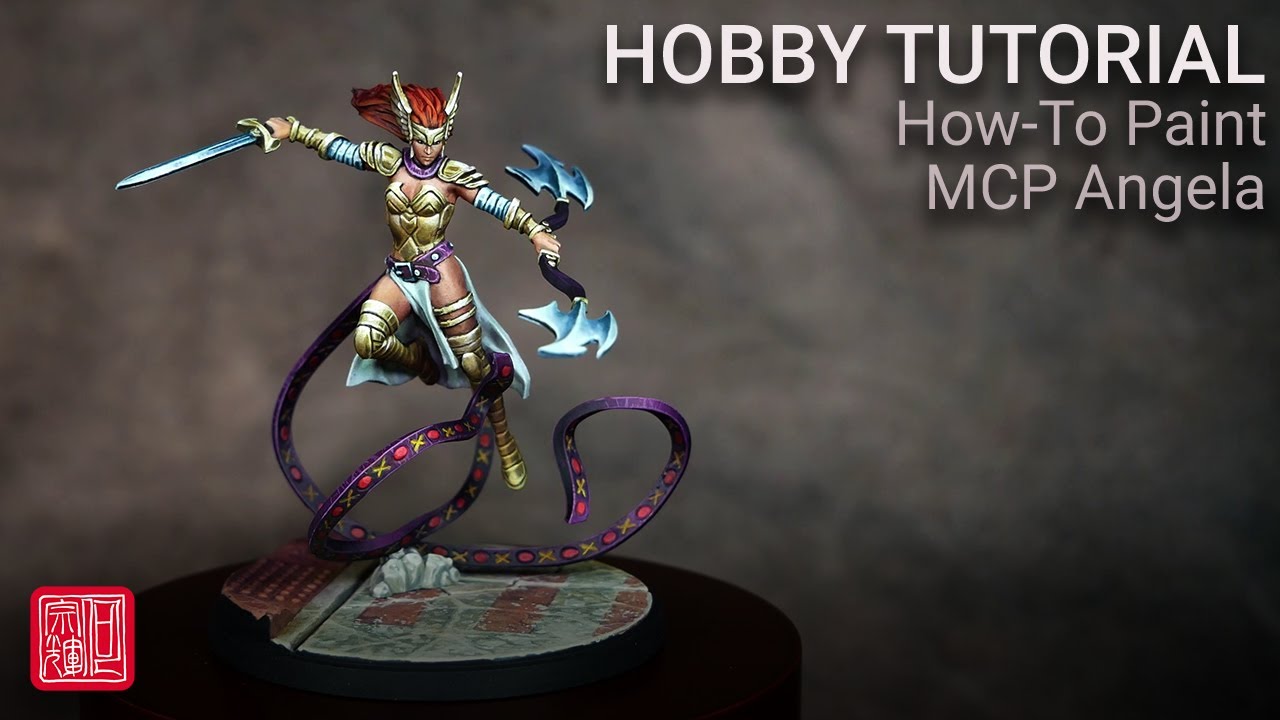How To Paint Marvel Crisis Protocol - Angela | Hobby Tutorial - YouTube