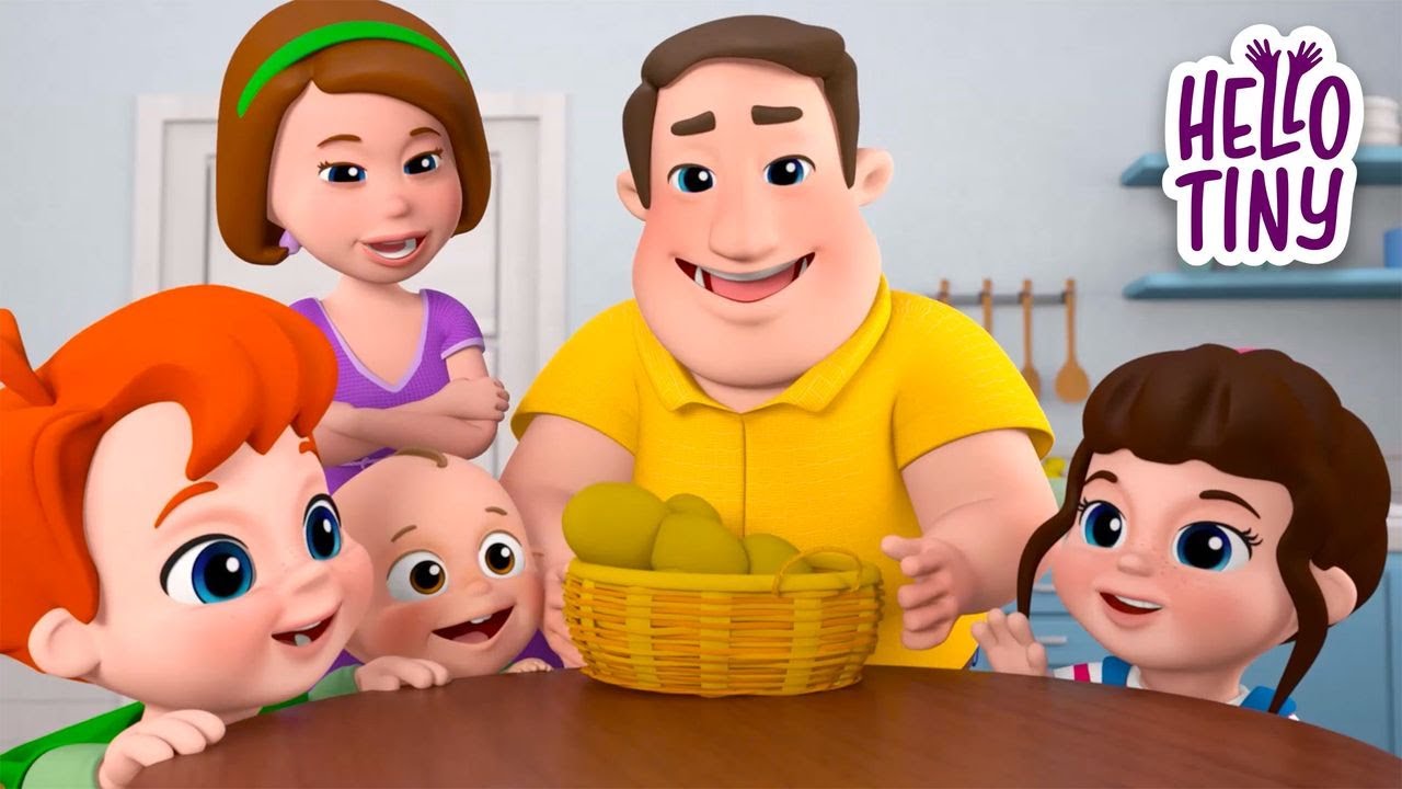 One Potato, Two Potatoes 🥔 | Best Kids Songs | Hello Tiny Nursery ...