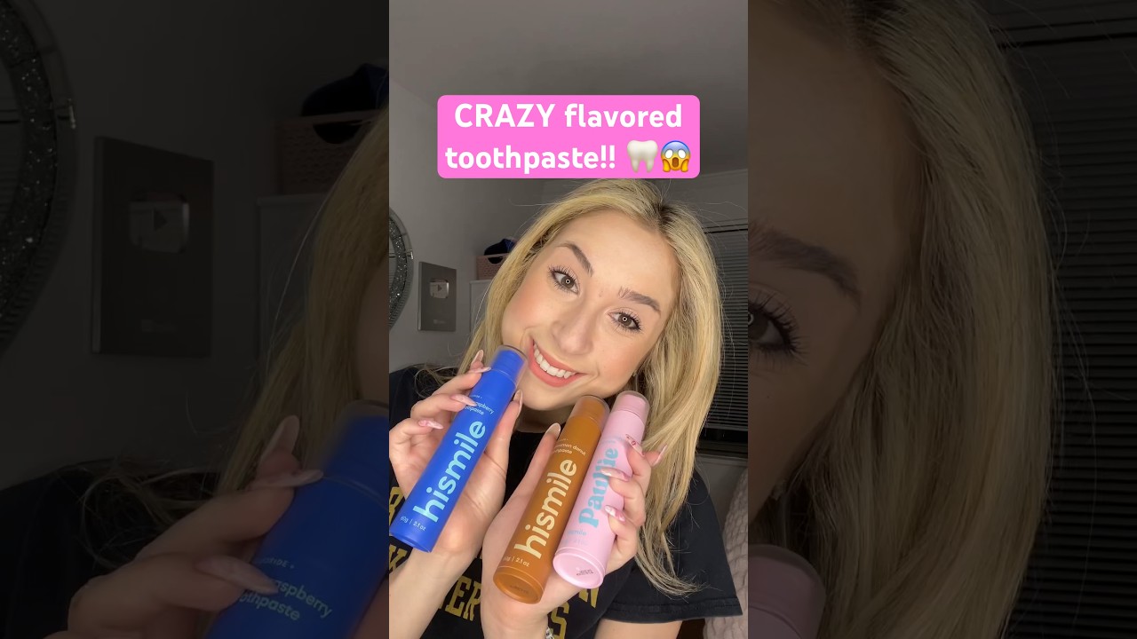 CRAZY flavored toothpaste!! 🦷😱 #shorts #toothpaste #toothcare ...