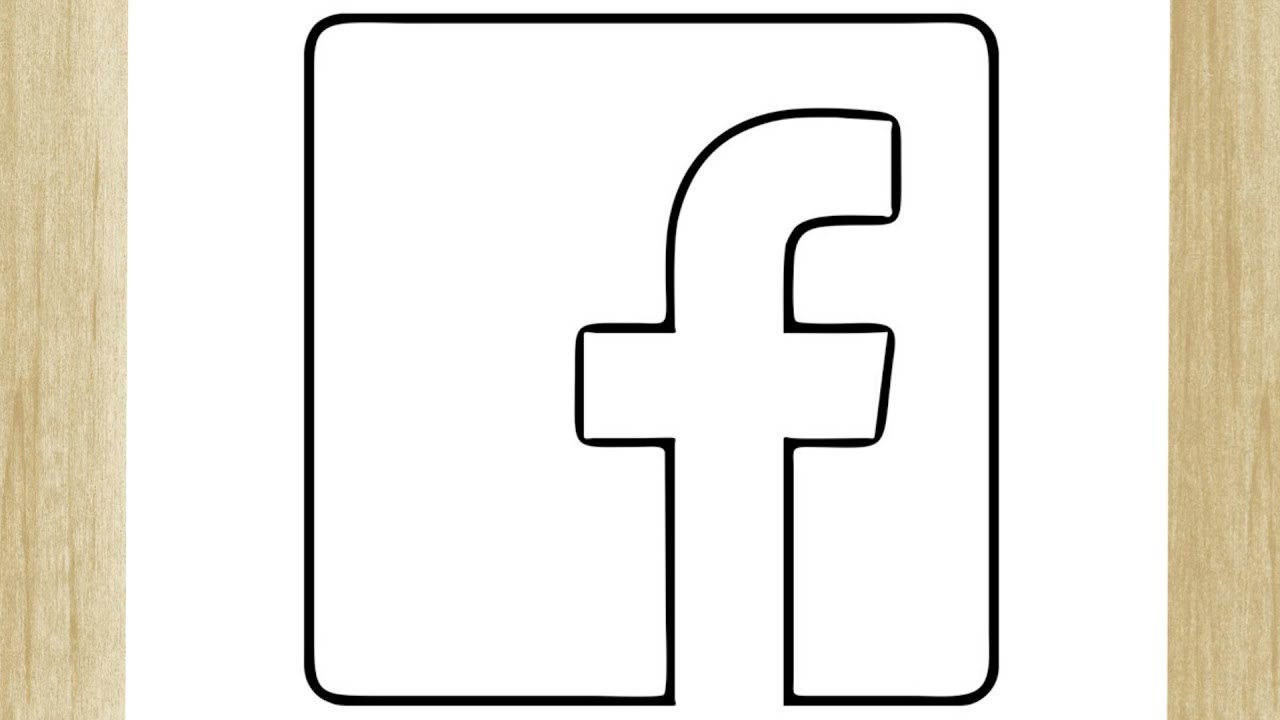 COMO DESENHAR O EMBLEMA DO FACEBOOK - YouTube