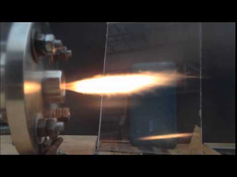 Mesoscale Hybrid Rocket Convergent Nozzle (Mach Diamonds) - YouTube