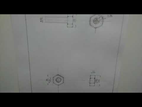 Dibujo Técnico - BULON Y TUERCA - Vistas y Acotación - IPET N°48 ...