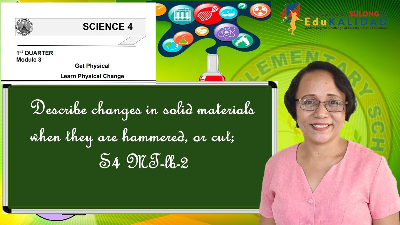 CHANGES IN SOLID MATERIALS WHEN HAMMERED AND CUT - YouTube