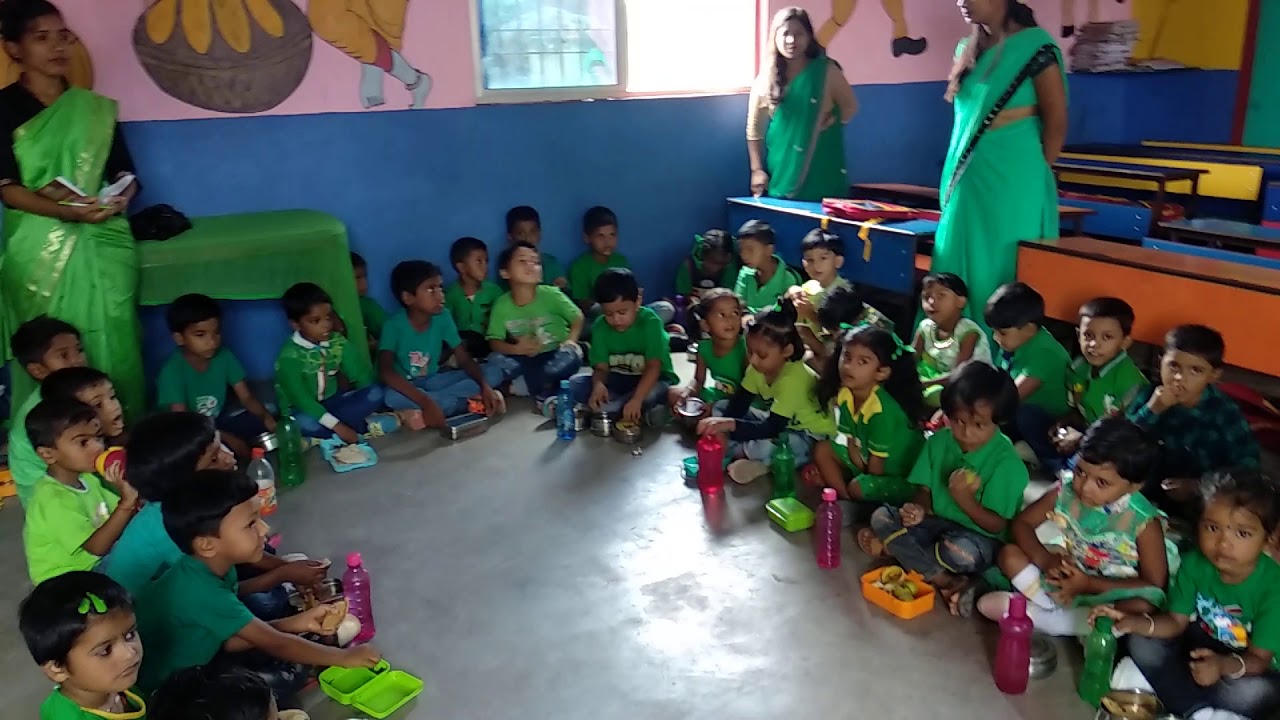 Gokul public school Gola, celebrating green day - YouTube