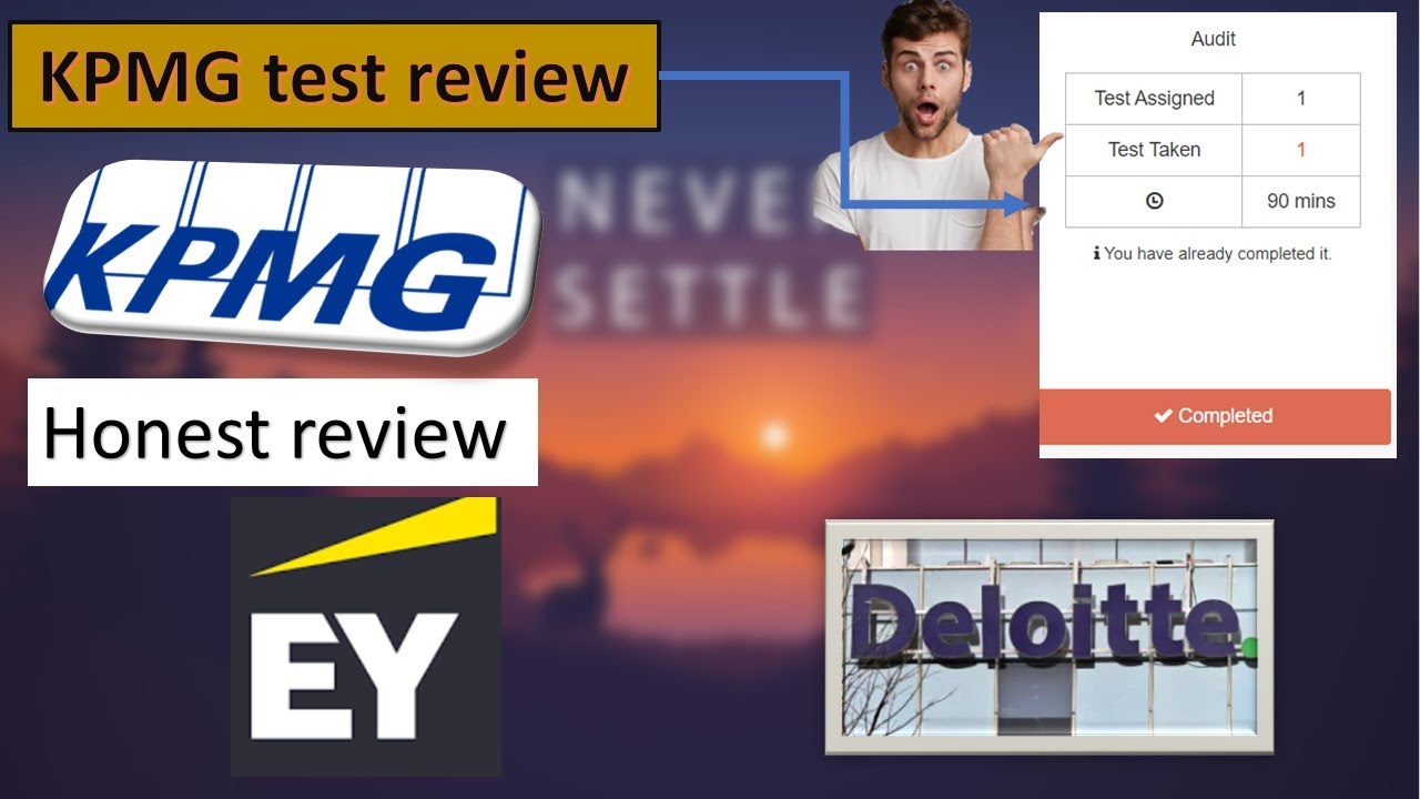 KPMG Test questions review | pass or fail| honest review|BIG 4|#kpmg # ...