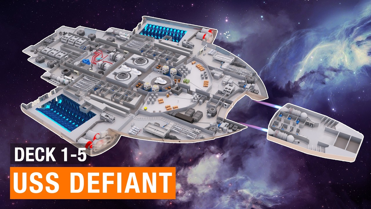 Star Trek: Inside the USS Defiant Class Deck 1-5 (Update 2024) - YouTube
