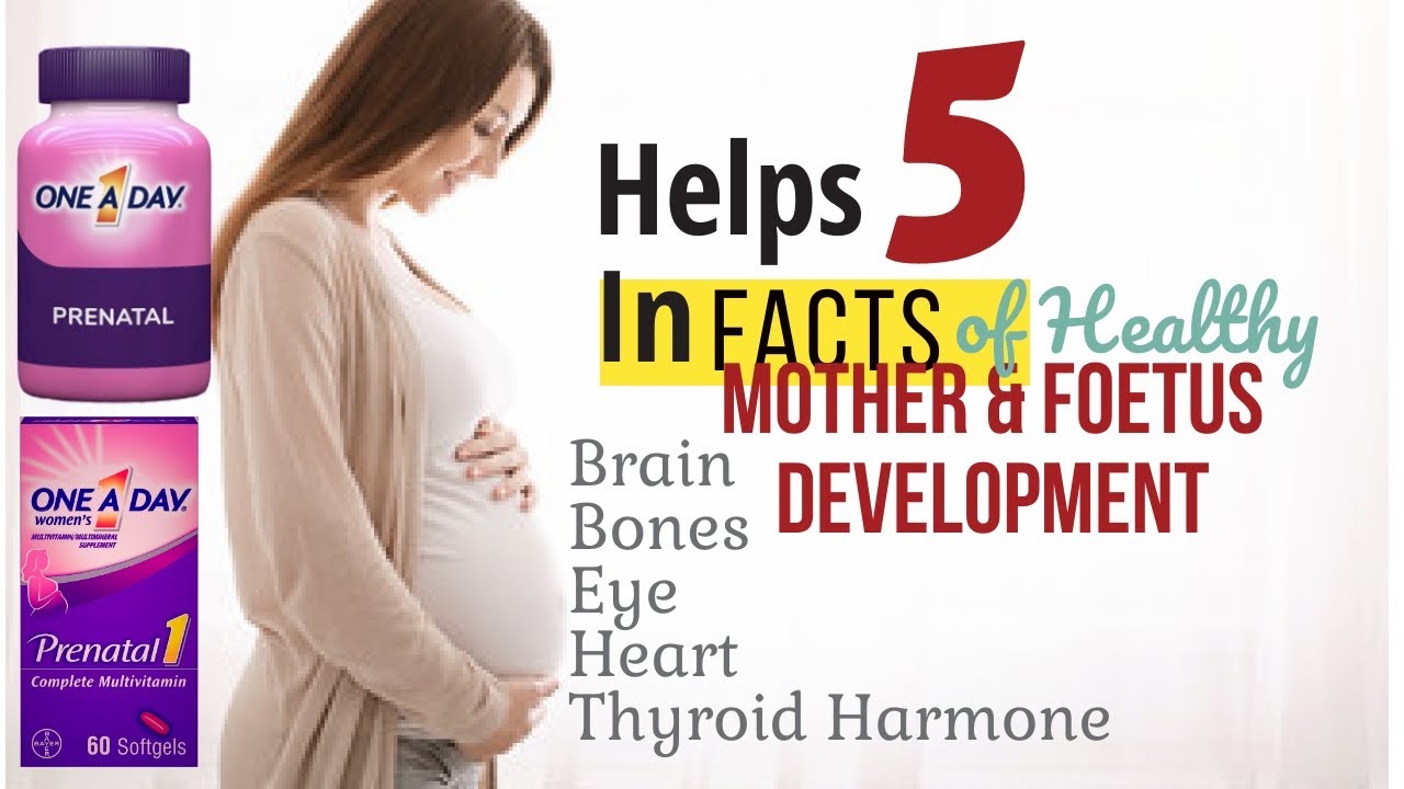 One a day prenatal capsules for foetus the mother health by bayers ...