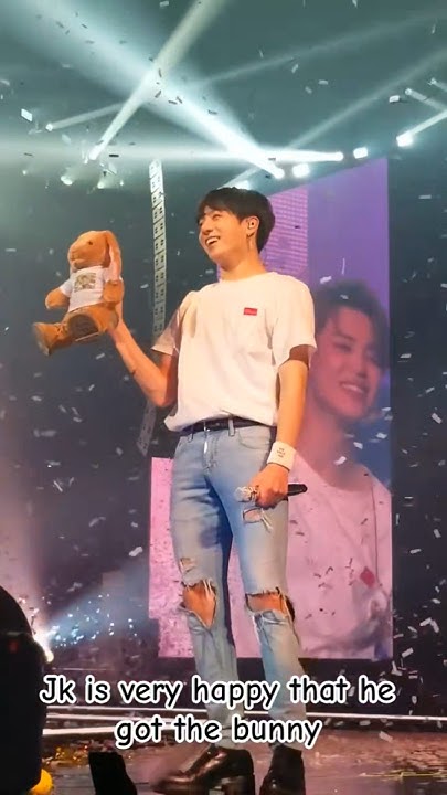 jk is very happy to get the bunny 😍🥰#bts#btsarmy #love2explain #kpop #ytshorts #shorts # ...