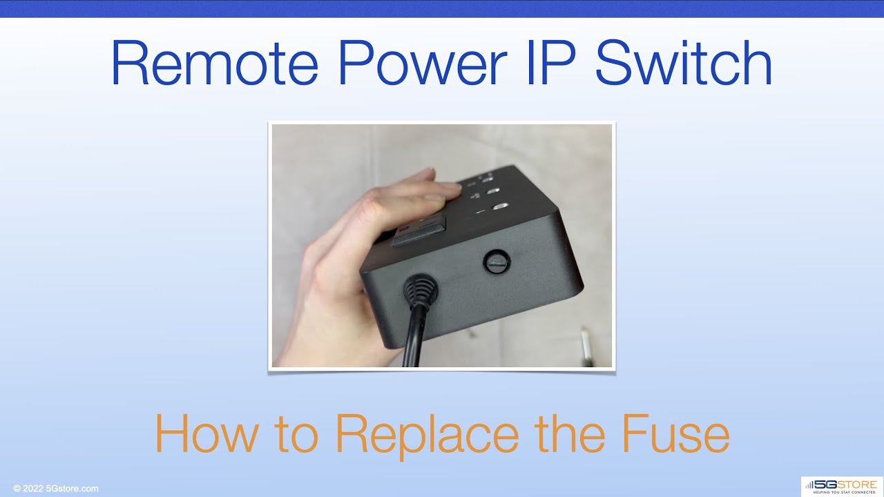 Remote Power IP Switch - How to Replace the Fuse - YouTube