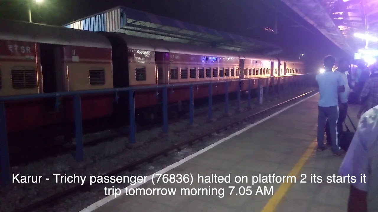 Palakkad to MGR Chennai Central PGT MAS SF Express 22652 Arrival at ...