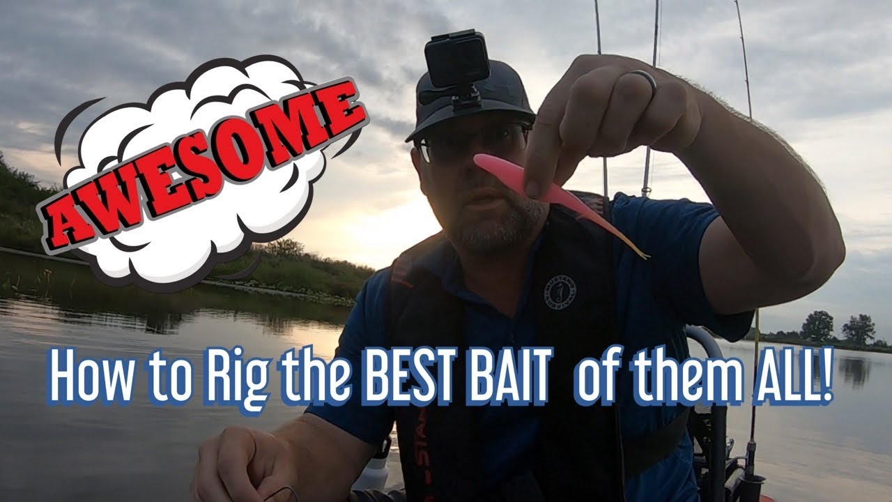 How to Rig the Best Bait of them All a Weightless Weedless Fluke! - YouTube