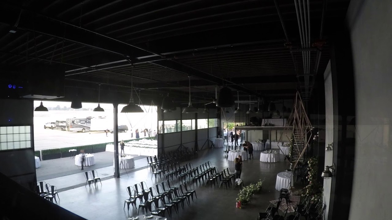 Hangar 21 Venue: Ceremony to Reception Flip - YouTube