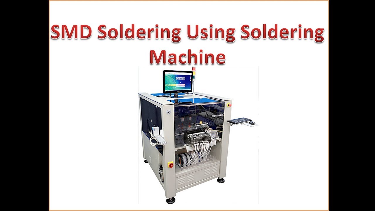 SMD PCB Soldering using Soldering Machine - YouTube