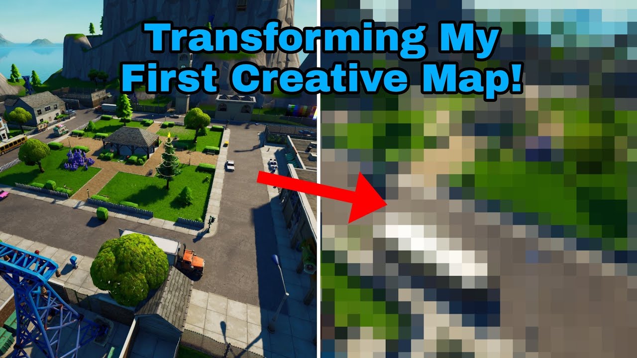 Transforming my first ever Fortnite Creative map! - YouTube