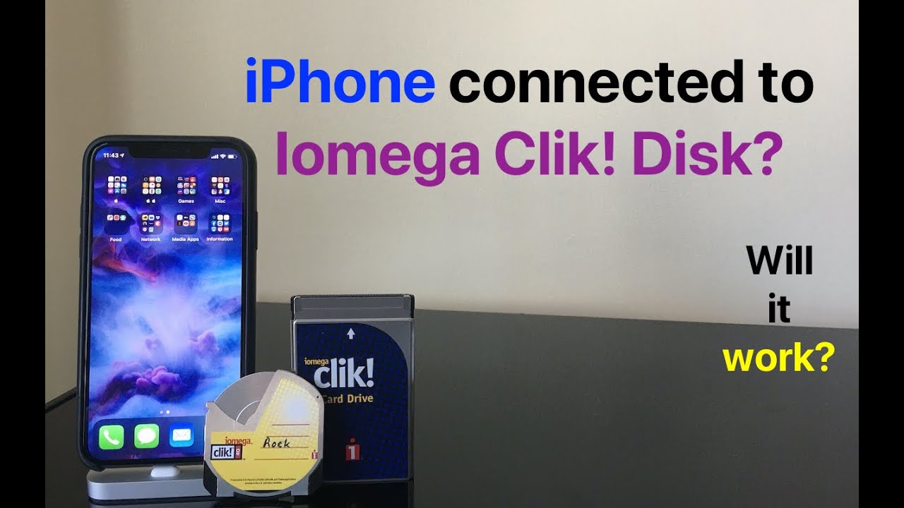 iPhone connected to Iomega Clik! Disk? WILL IT WORK? - YouTube