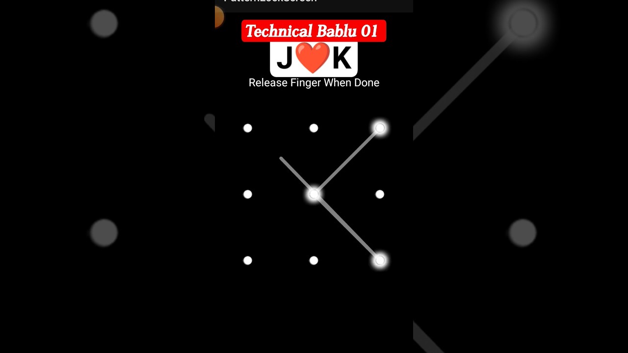 J ️K Pattern lock mobile || Best mobile pattern lock. #youtube # ...