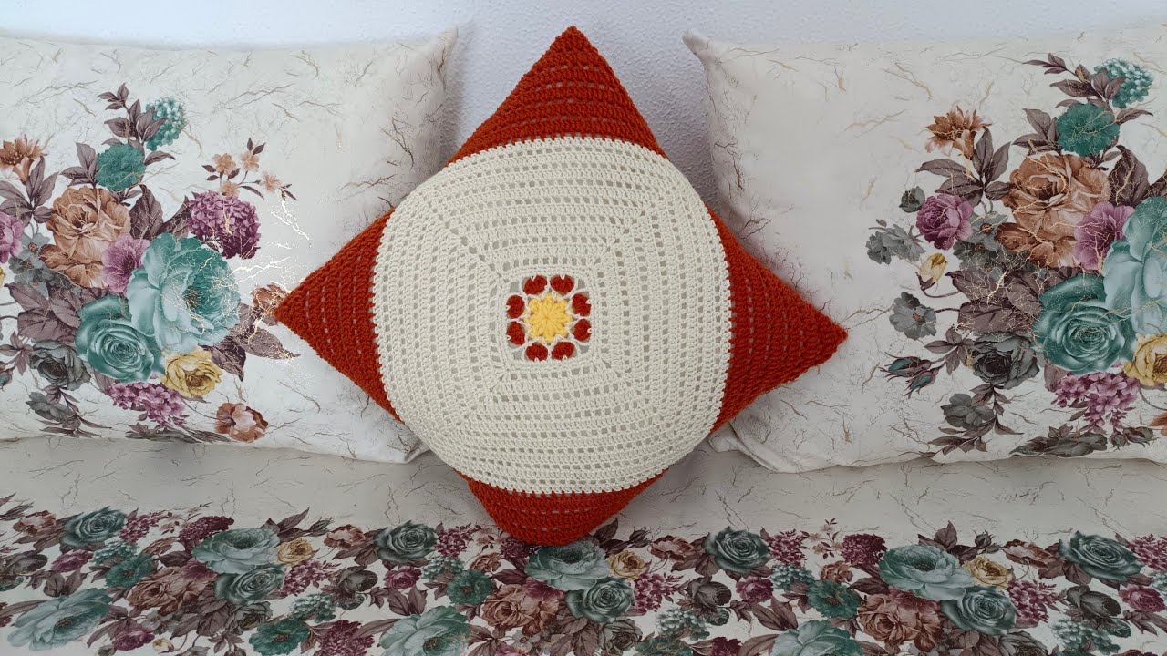 Funda cojín tutorial a crochet parte 1 - YouTube