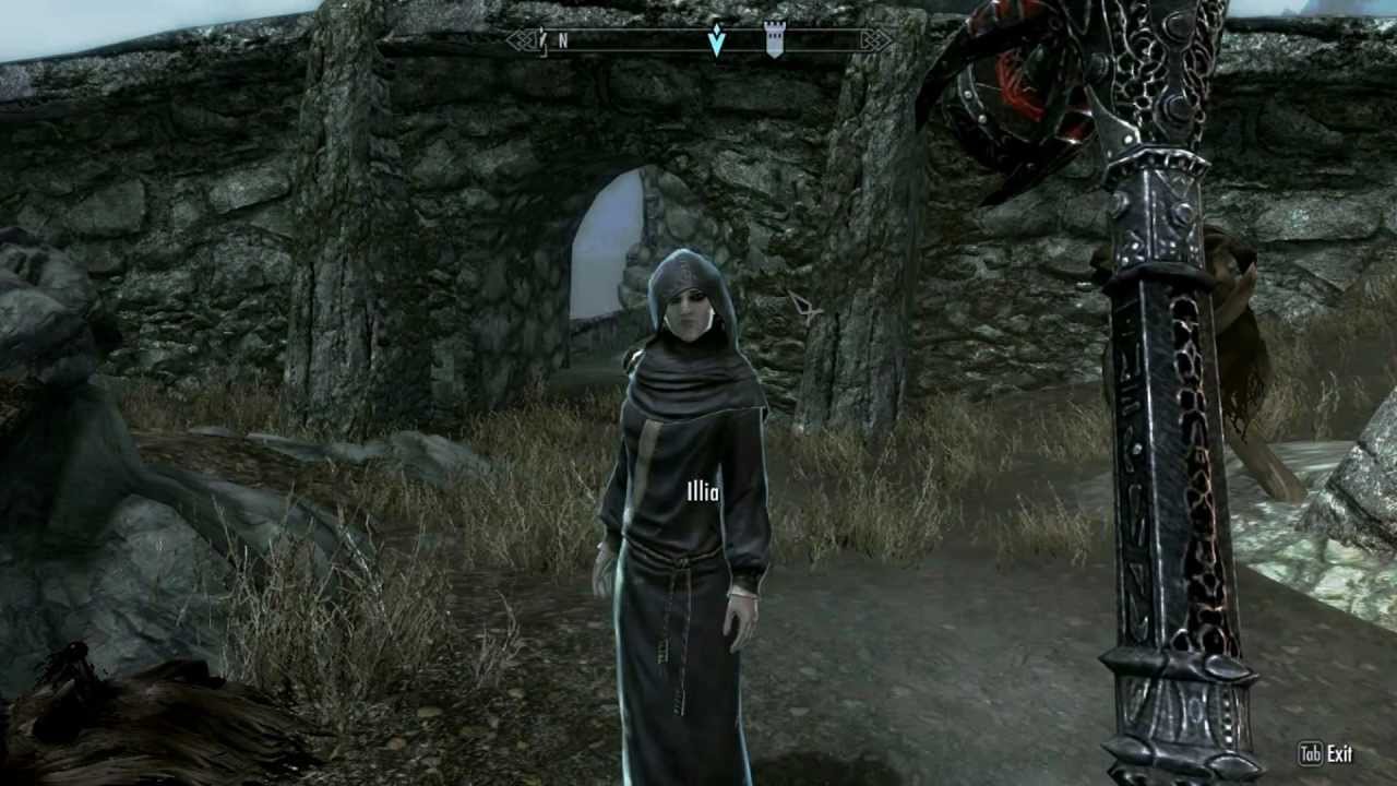 Skyrim - Como Conseguir Illia Como Comparion - YouTube