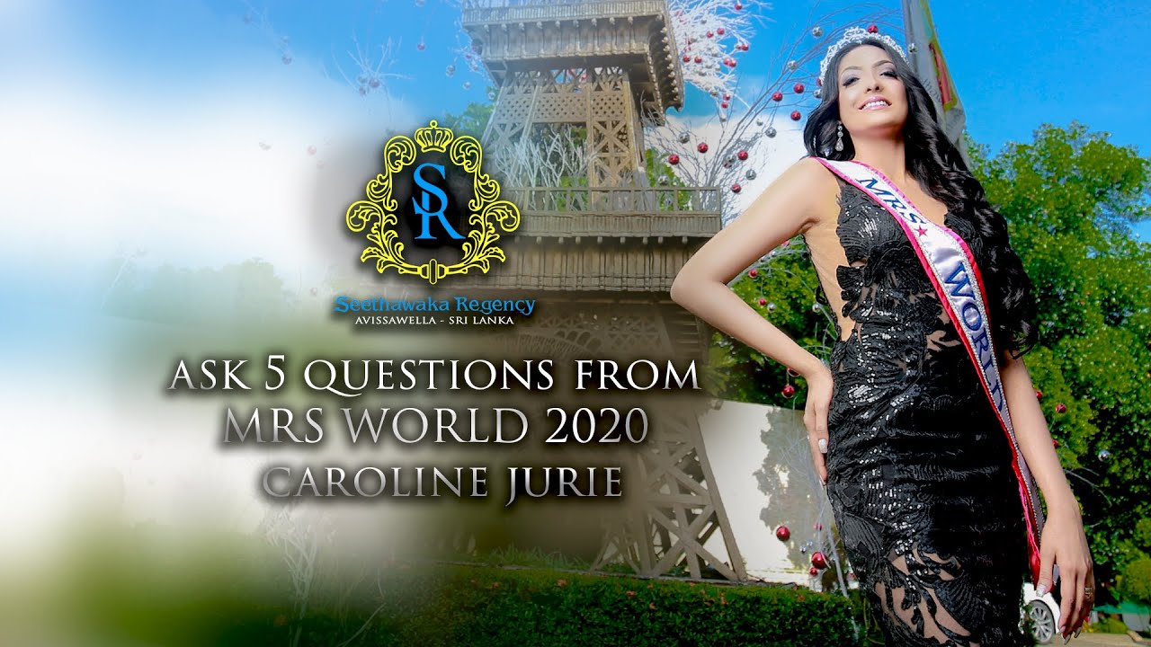 First Official Shoot of Mrs World 2020 Caroline Jurie at Seethawaka ...