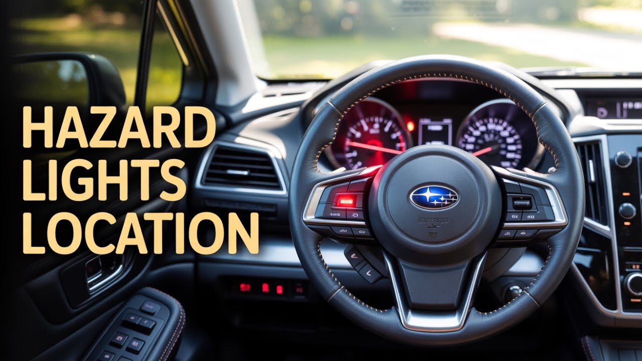 Subaru Outback - Hazard Flashers How to Turn On/Off - YouTube