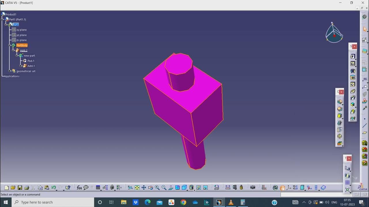 Mastering CATIA V5 Quick Return Mechanism: Advanced Boolean Operations & Simple Drafting ...