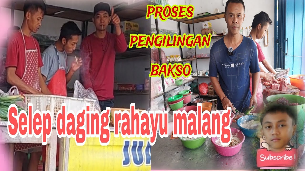 Proses pembuatan bakso selep daging rahayu malang#selep daging rahayu ...