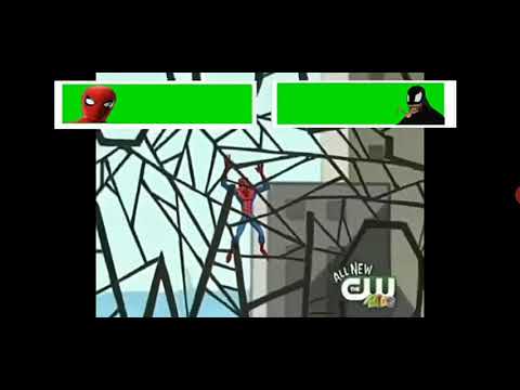 Spiderman vs venom with health bars - YouTube