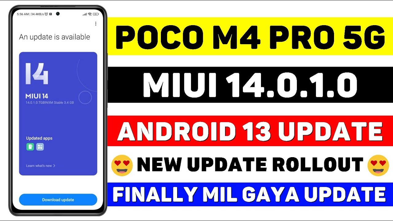 Poco M4 Pro 5G MIUI 14.0.1.0 Update 🔥| Poco M4 Pro 5G New Update | Poco ...