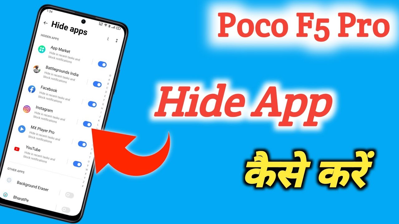 How to hide apps in poco f5 pro /poco f5 pro app hide/app hide setting ...