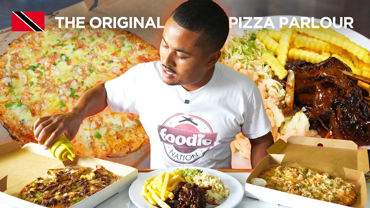 King Fish, Shrimp & Oxtail Pizzas at The Pizza Parlour in Mayaro ...