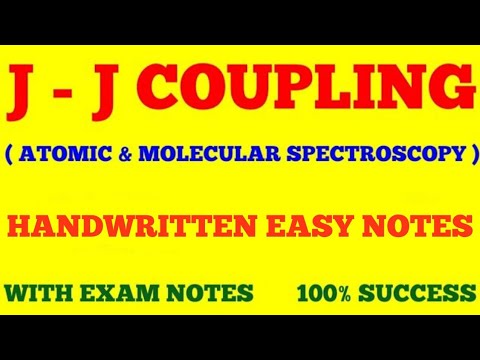 JJ COUPLING || JJ COUPLING SCHEME || ATOMIC & MOLECULAR SPECTROSCOPY ...