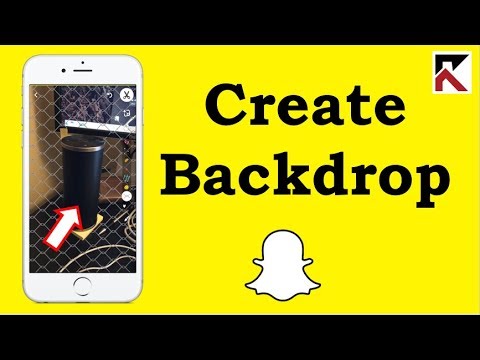 How To Create A Backdrop Snapchat - YouTube