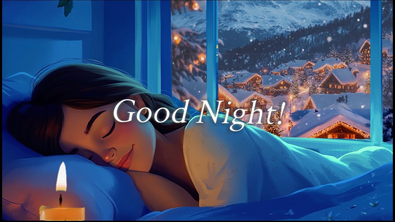 Good Night | Cozy Winter Vibes, Meditation for Deep Sleep & Stress ...