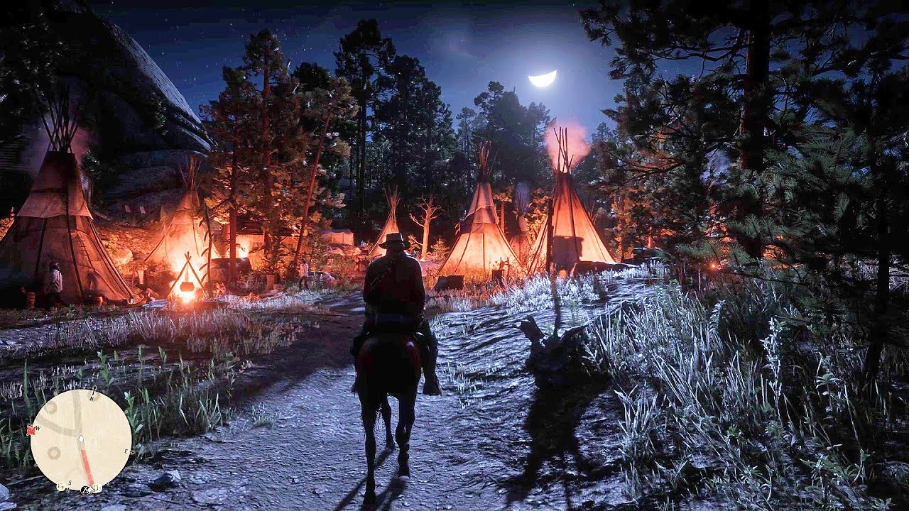 Rdr2 - Wow Moonlight makes this place look so amazing - YouTube