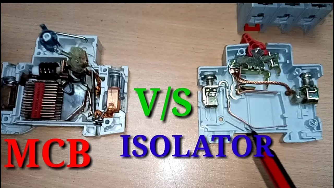 MCB V/S ISOLATOR - YouTube