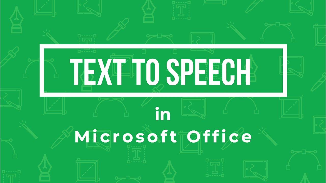 How to Enable Text to Speech Option in Microsoft Word [Tutorial] - HOW ...