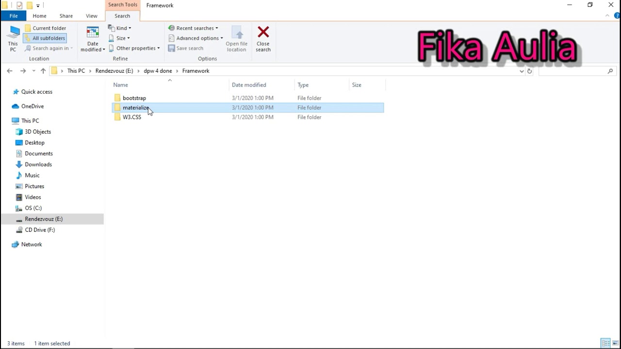 Review Framwork Css Ada 3 Yaitu Materialize Bootstrap And W3css Youtube 5343
