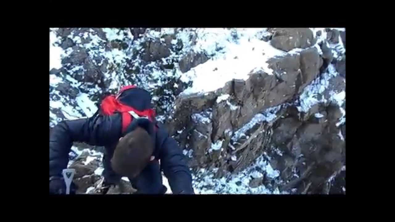 Pillar via 'Shamrock Traverse' & Pisgah (Pillar Rock) - Feb 2015 - YouTube