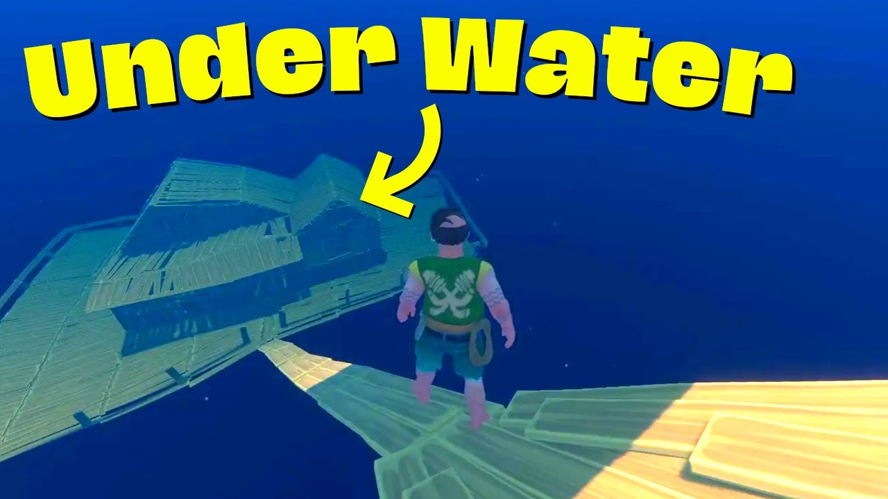 I Built a House Underwater | Raft - YouTube