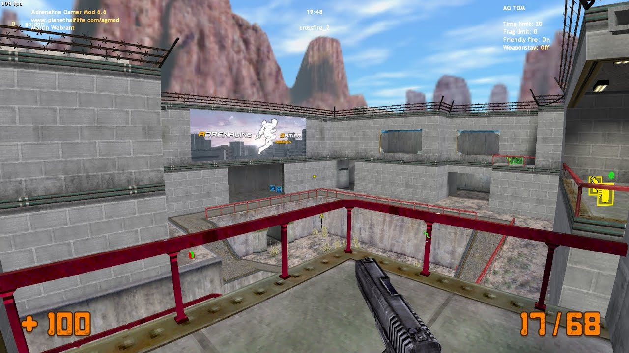 hl.exe -game ag +обсуждение +креатив +map crossfire - YouTube