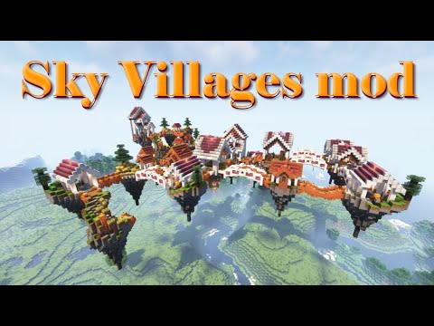 Minecraft 1.17.1 - Sky Villages mod - YouTube