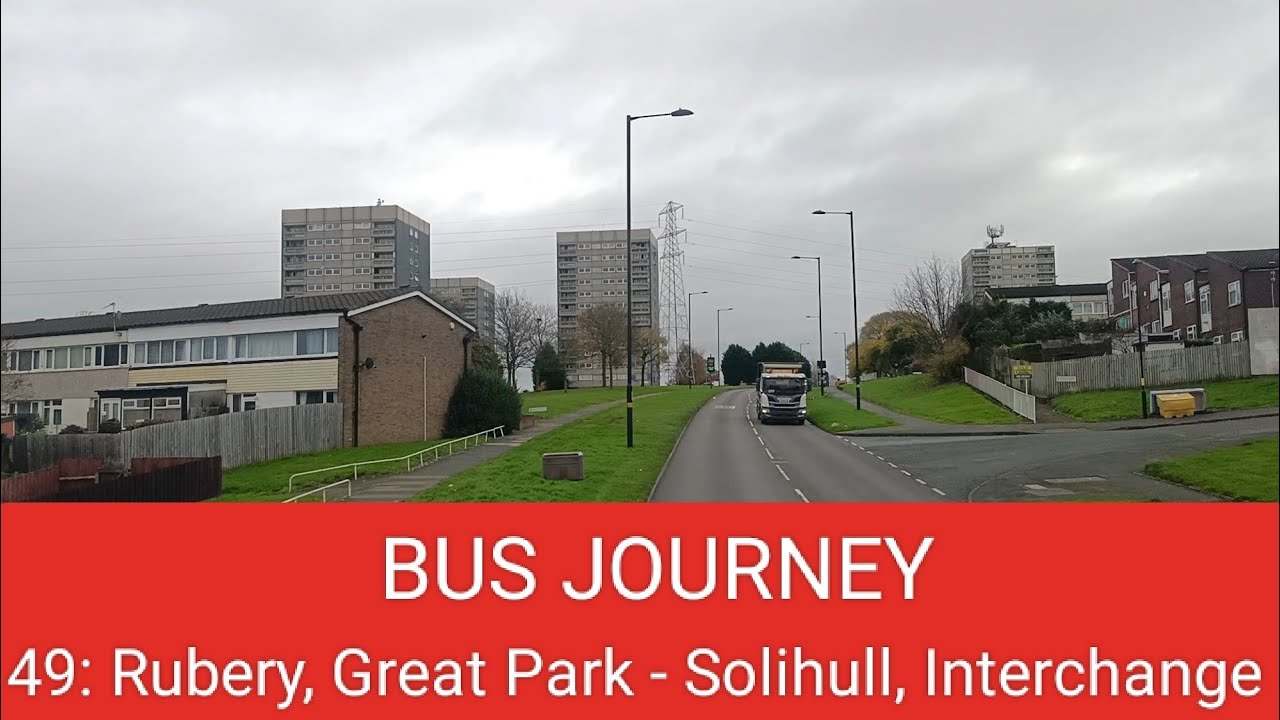 🇬🇧 BUS JOURNEY | National Express West Midlands 49: Rubery, Great Park ...