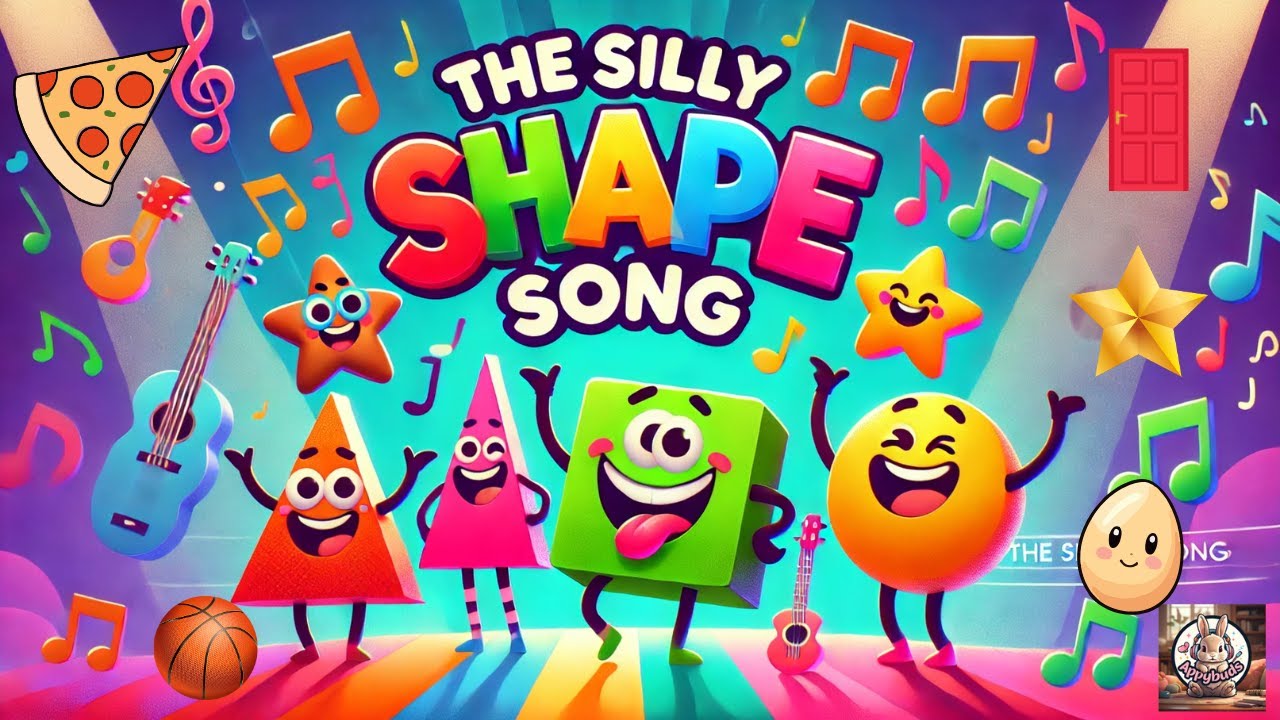 The Fun Silly Shape Songs | Shapes Are All Around | Shapes Songs for ...