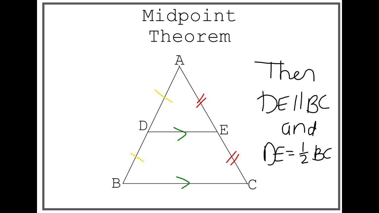 Midpoint Theorem Gr10 Mathematics - YouTube