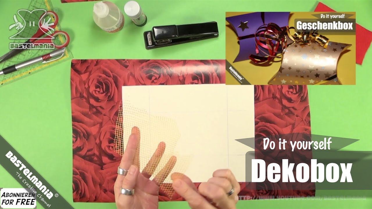Anleitung Deko Box - YouTube